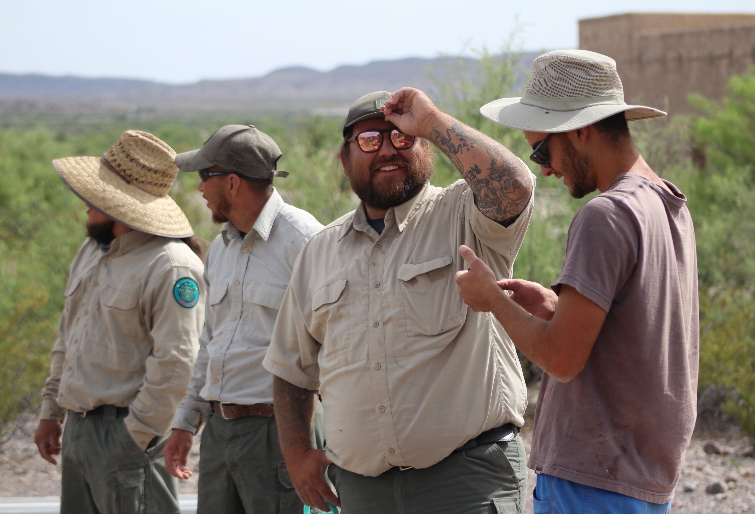 Fort Leaton maintenance staff breathes new life into historic adobe ...
