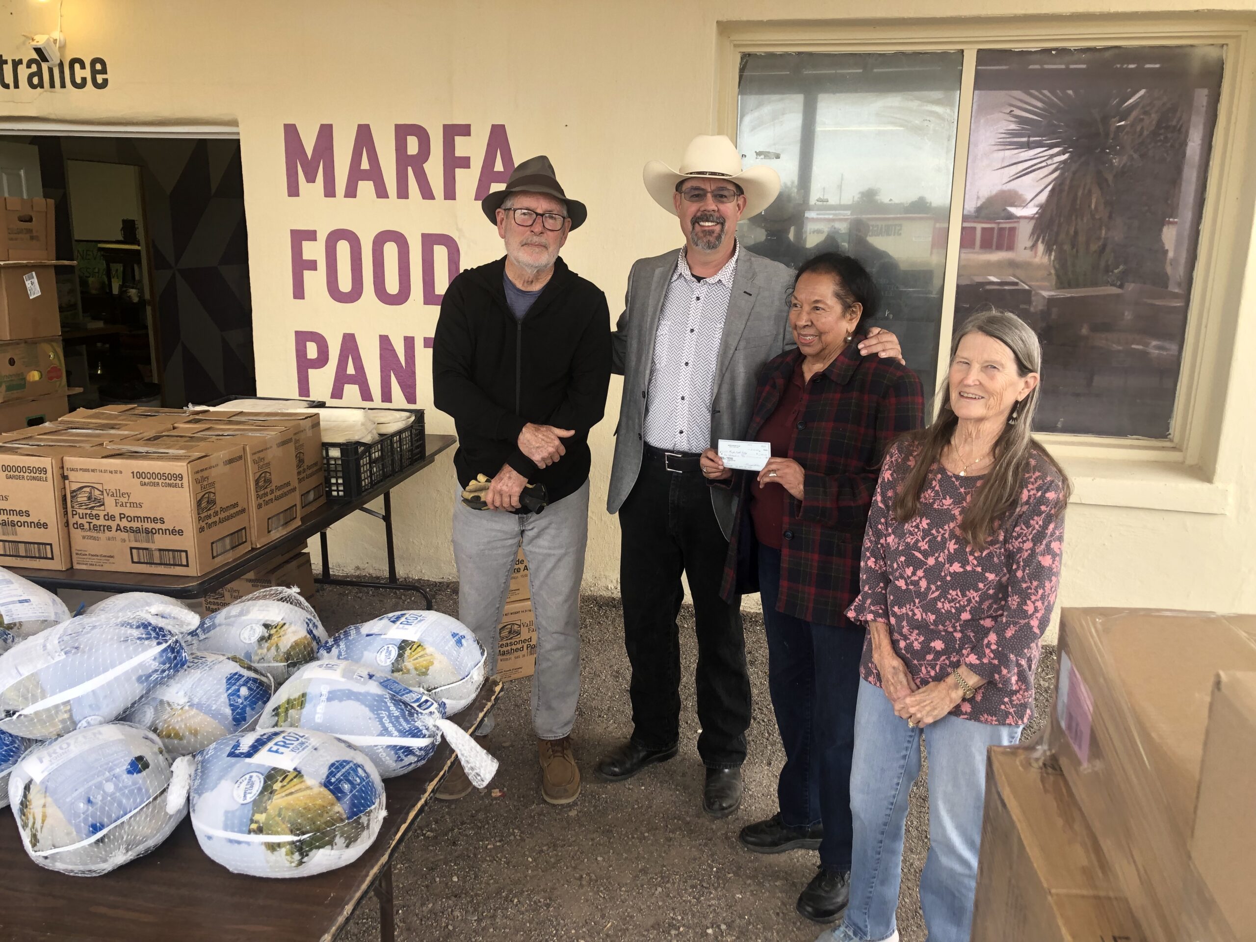 Marfa Rotary Club makes a $1,000 donation to the Marfa Food Pantry ...