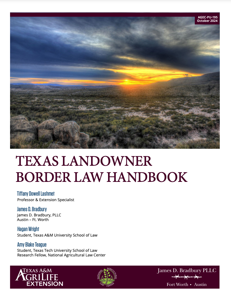 ‘Texas Landowner Border Law Handbook’ now available – Big Bend Sentinel